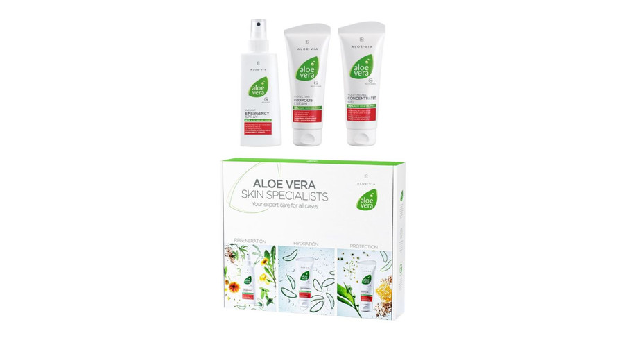 Aloe Vera Box gél, propoliszos krém és aloe first spray - Aloe webshop