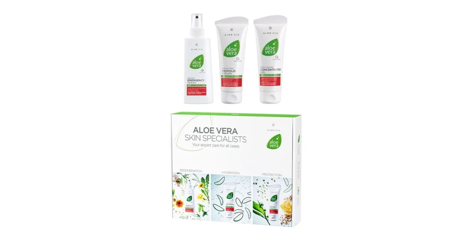 Aloe Vera Box gél, propoliszos krém és aloe first spray - Aloe webshop